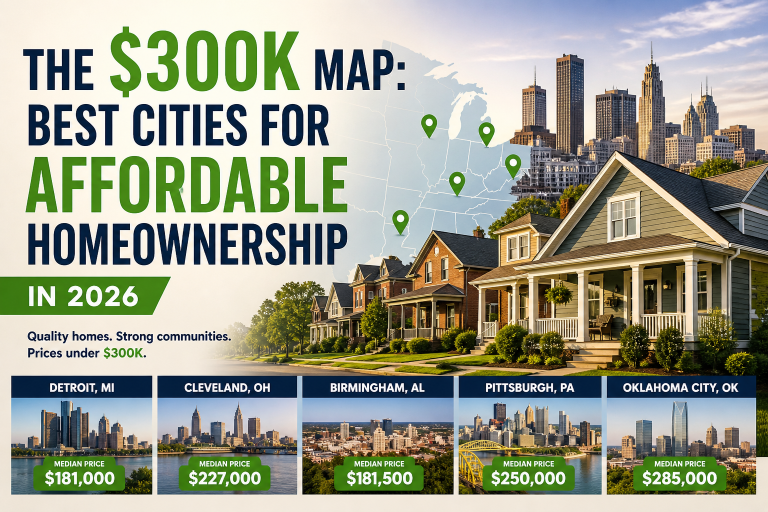 The $300K Map: Best Cities for Affordable Homeownership in 2026